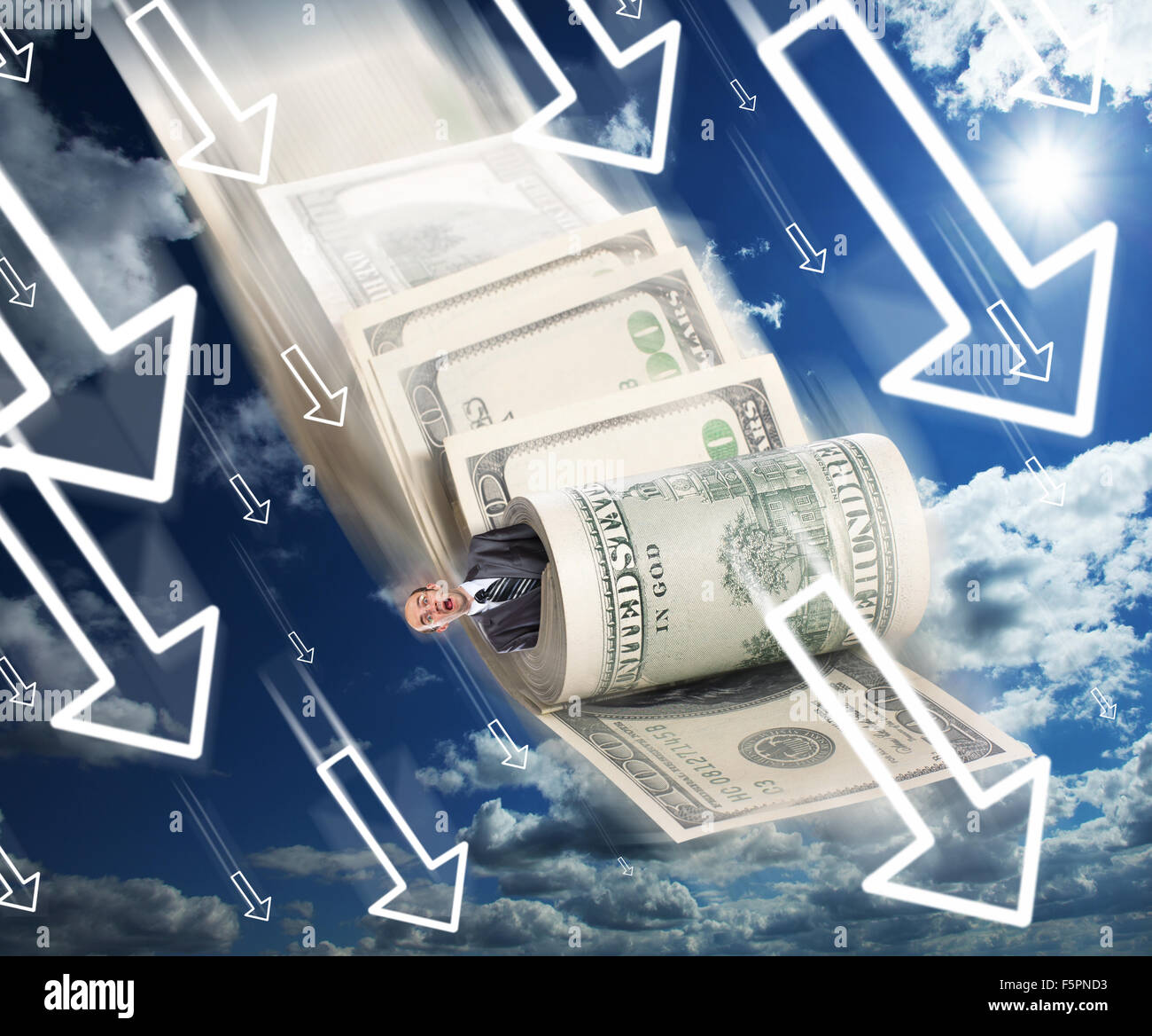 Money falling hi-res stock photography and images - Alamy