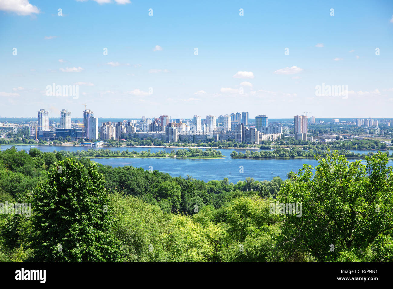 Panoramic view of skyline of Kiev, Ukraine Stock Photo - Alamy