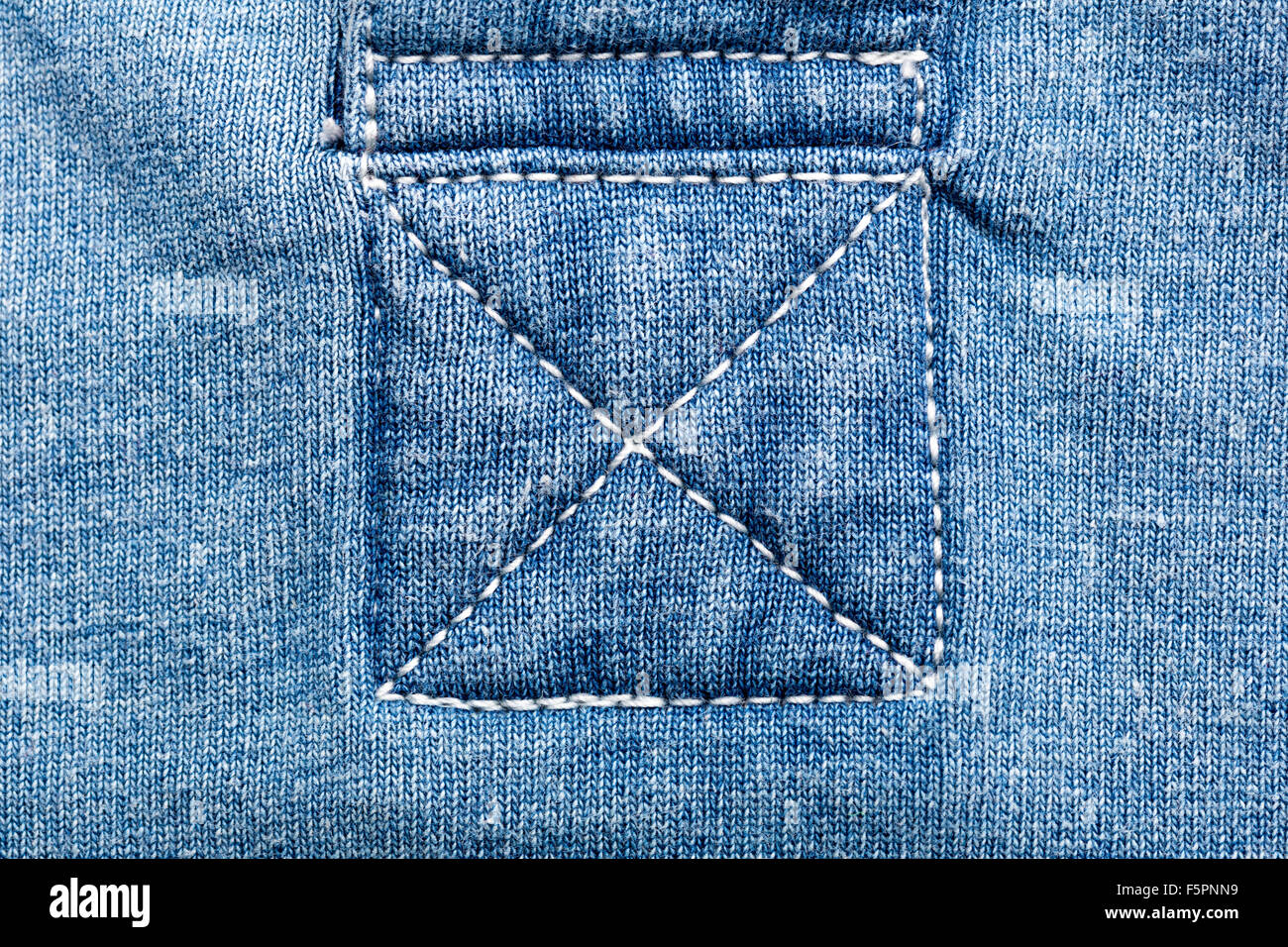 A closeup of seams on jeans fabric Stock Photo - Alamy
