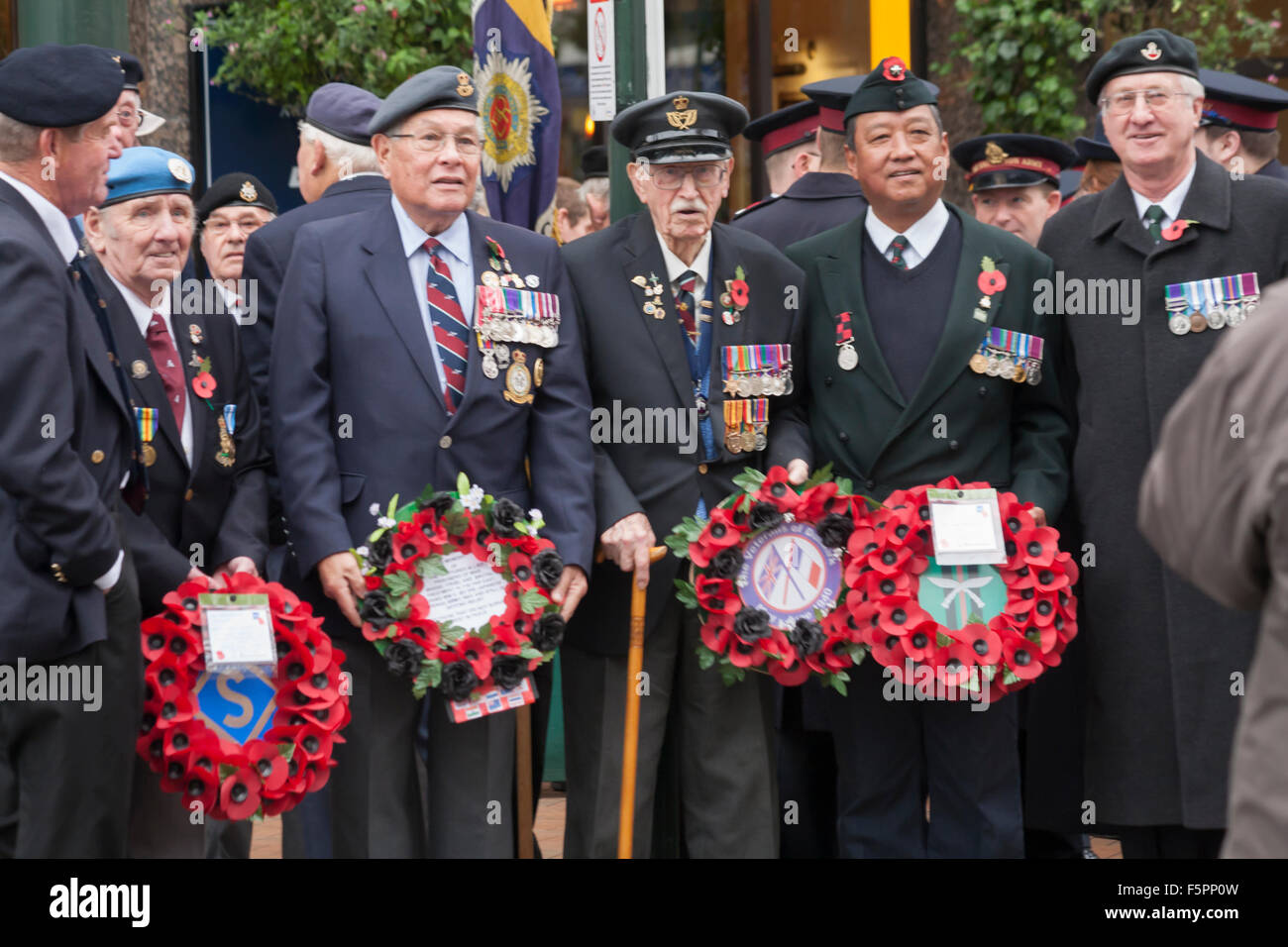 Bournemouth, Dorset UK Sunday 8 November 2015. Remembrance Sunday ...