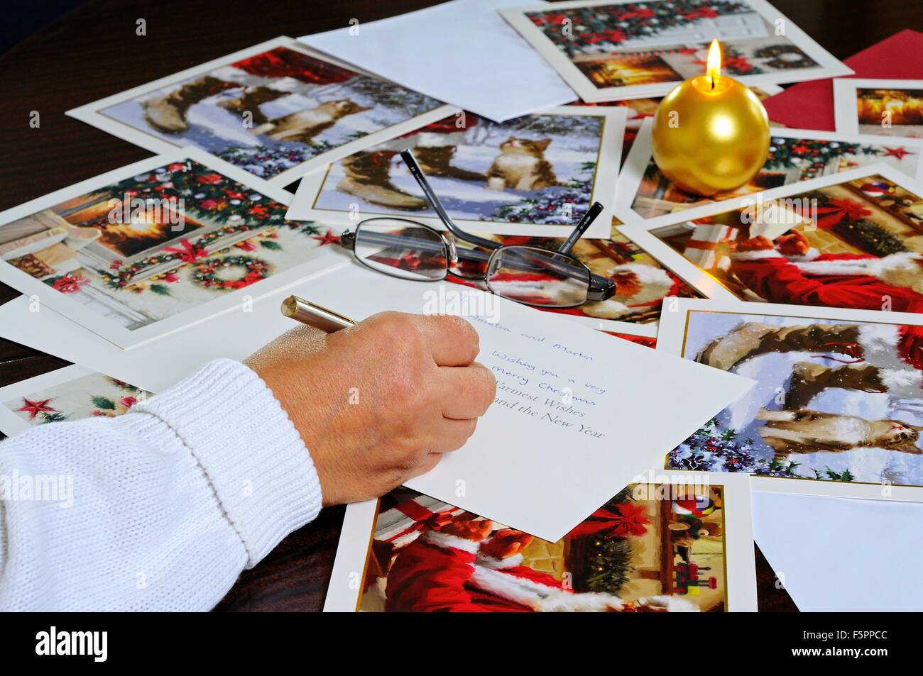 Reading Christmas Cards High Resolution Stock Photography and Images ...