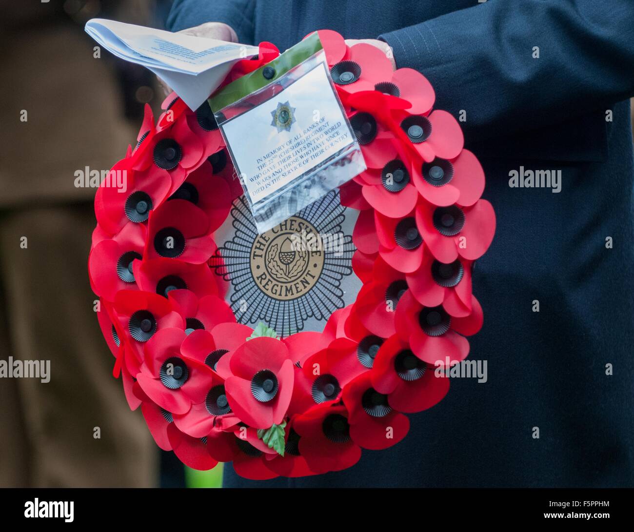 Remembrance Sunday wreath laying ceremony at Chester Cathedral followed ...