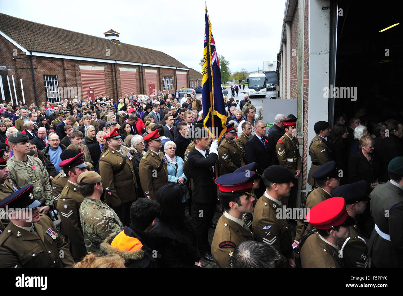 Bovington, Dorset, UK. 8th Nov, 2015. Members of the public and armed ...