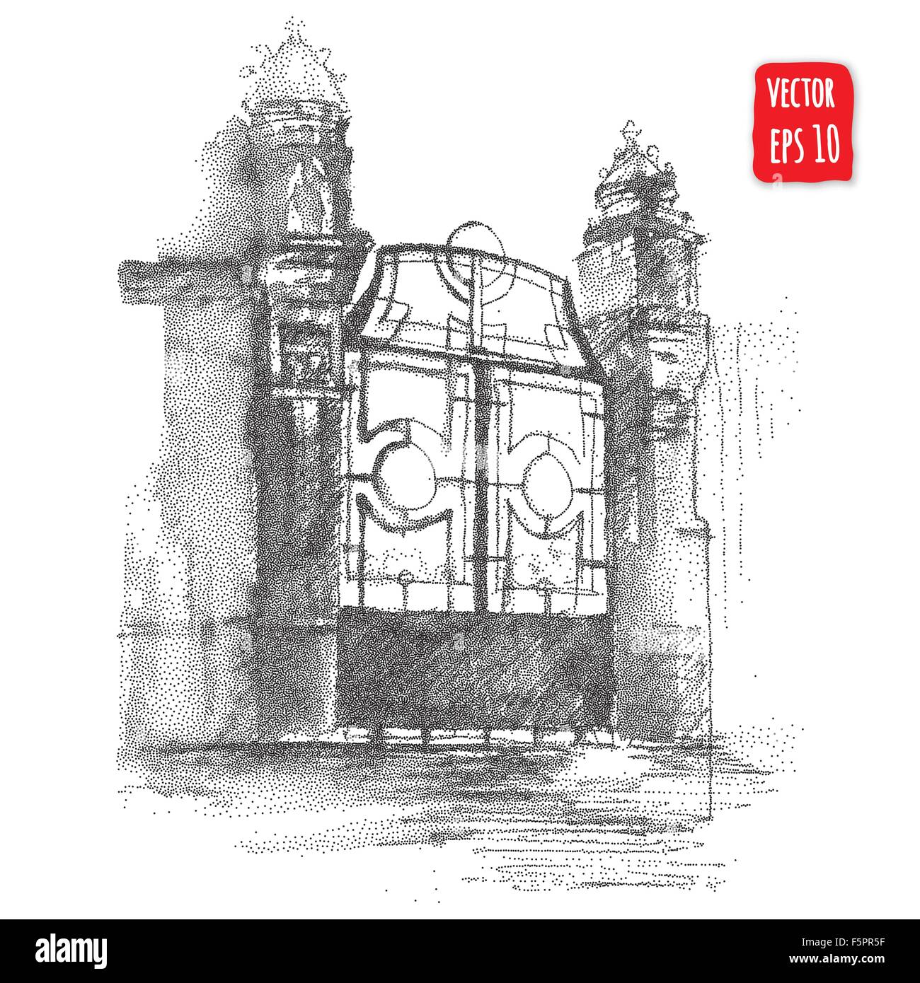 Hand drawn Vintage gate Stock Vector Image & Art - Alamy