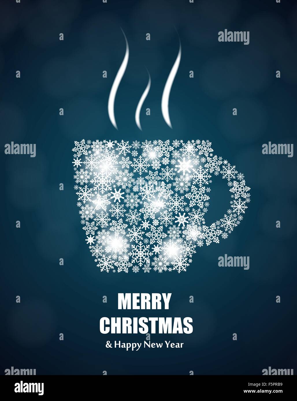 Christmas Coffee Cup Background Vector Illustration Stock Vector Image ...