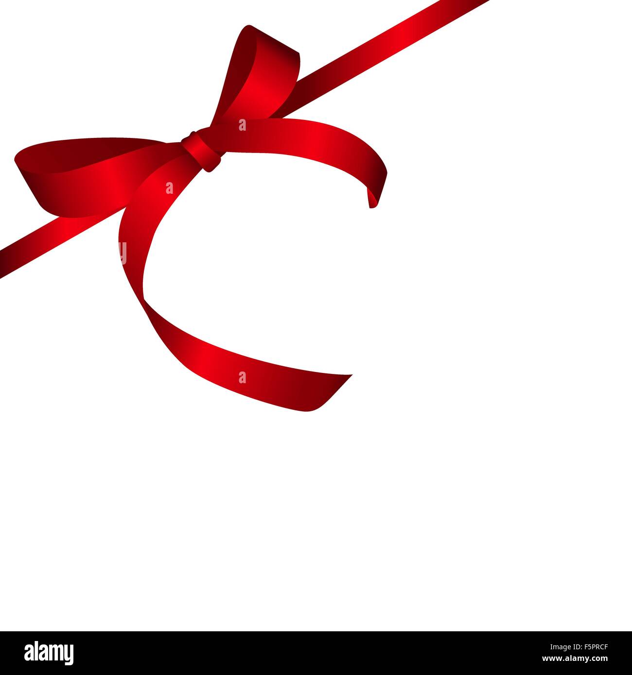 Red Gift Ribbon. Vector illustration Stock Vector Image & Art - Alamy