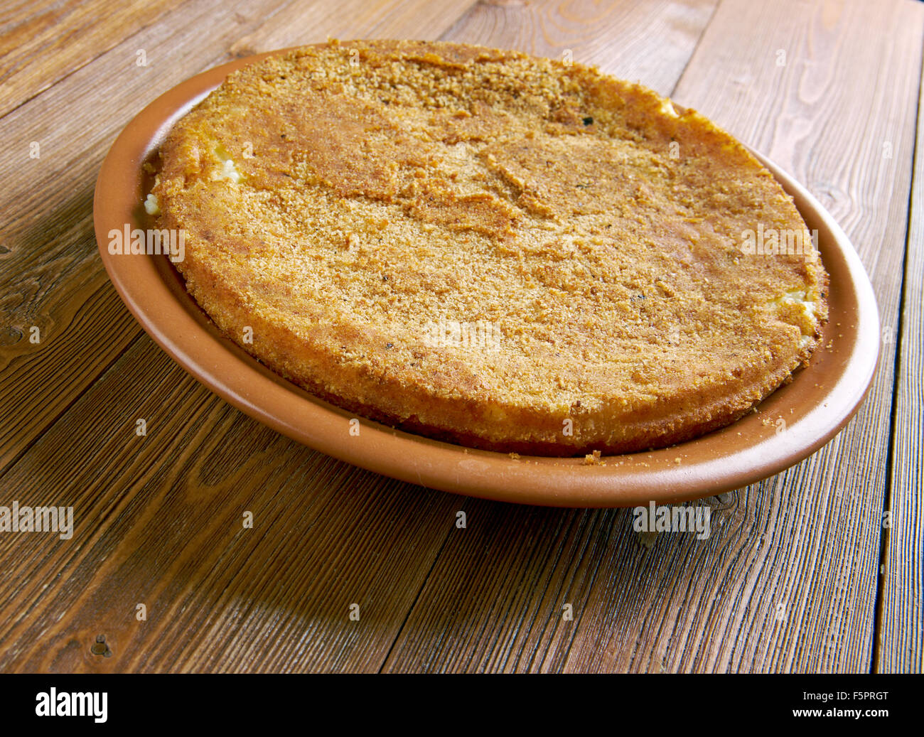 Potato babka - savoury dish, popular especially in Poland. made from ...