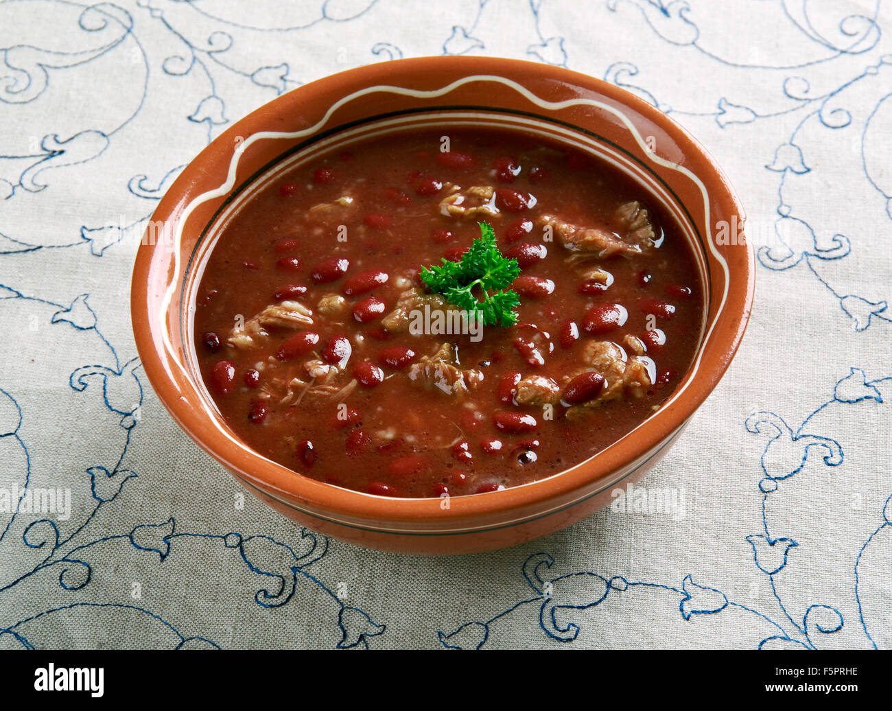 Bableves - Jokai bean soup. Hungarian cuisine Stock Photo - Alamy