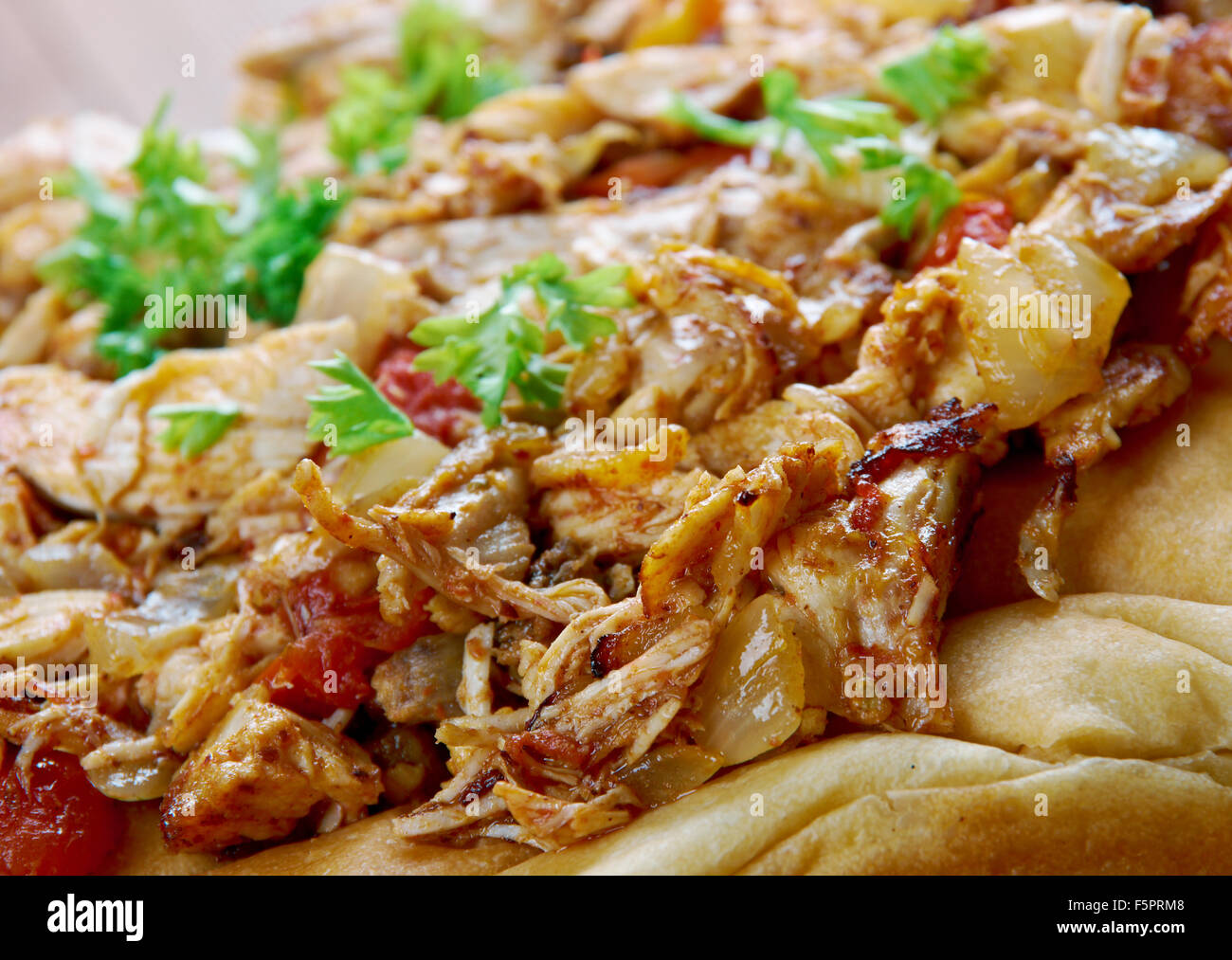 Musakhan - Jordanian and Palestinian dish.roasted chicken baked with ...