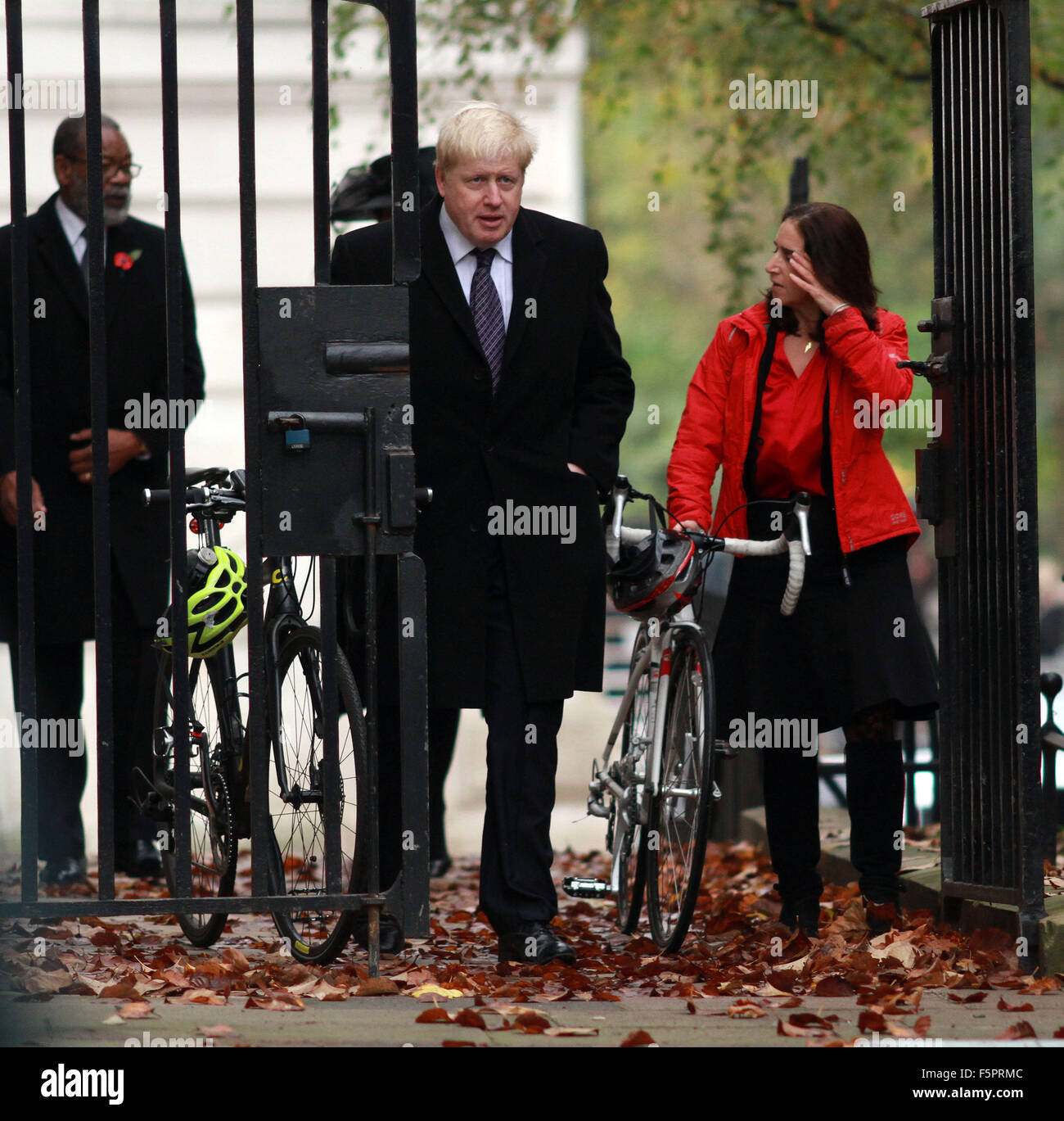 London, UK. 8th Nov, 2015. Boris Johnson and wife Marina Wheeler arrive ...