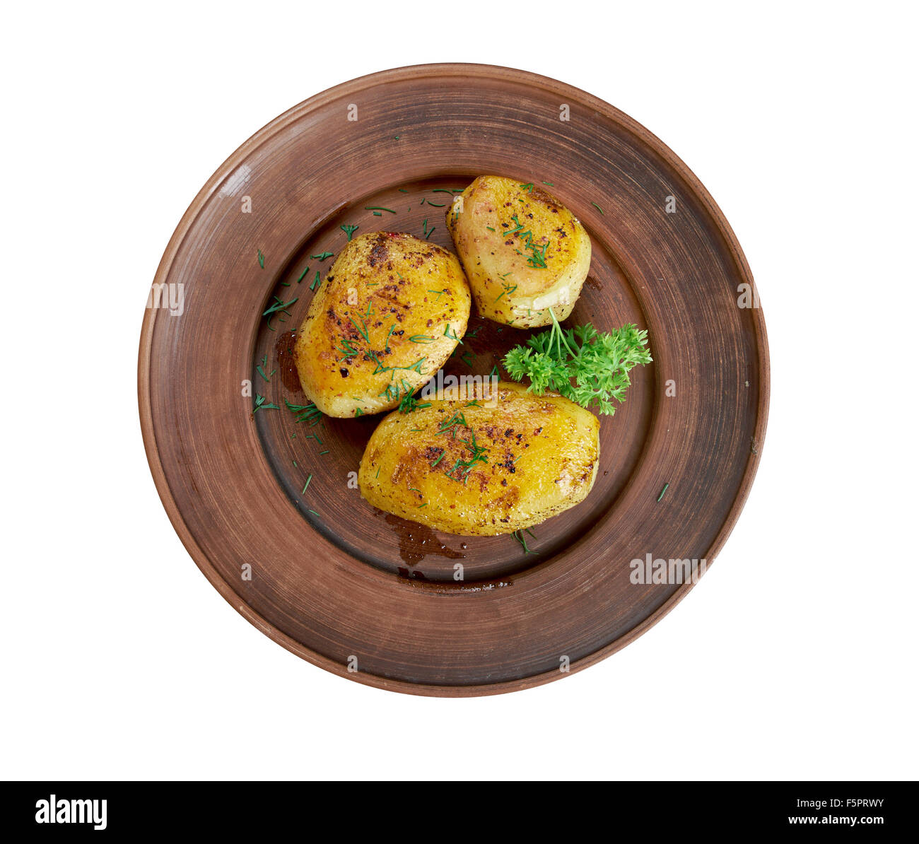 Imthawoma - Libyan potatoes in tomato sauce and spices Stock Photo - Alamy