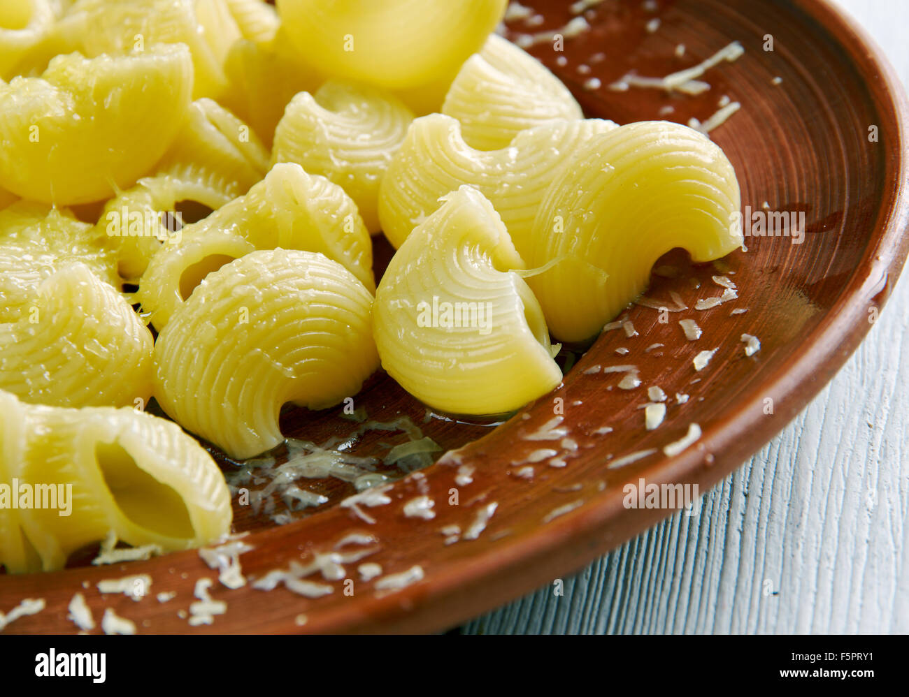 Pipe Rigate with cheese. close up Stock Photo - Alamy