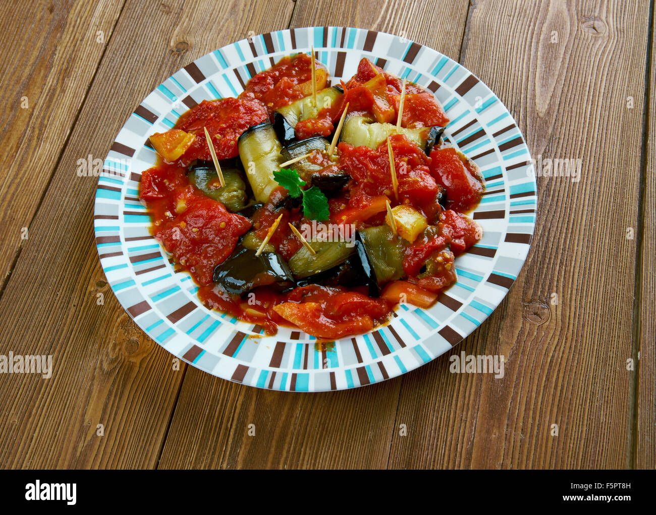 Msakaet al Bathinjan - Eggplant Casserole.Lebanese cuisine Stock Photo ...
