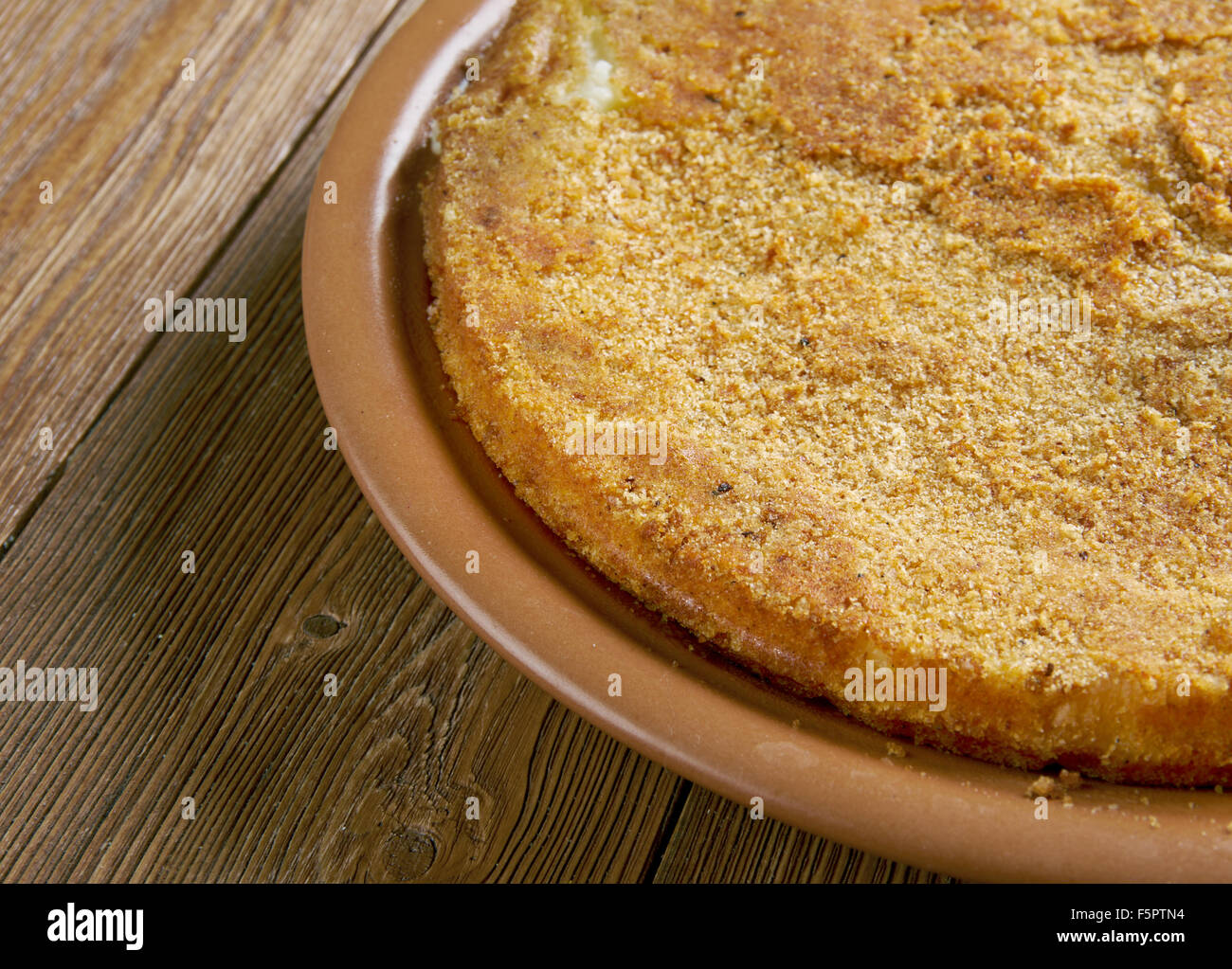 Potato babka - savoury dish, popular especially in Poland. made from ...