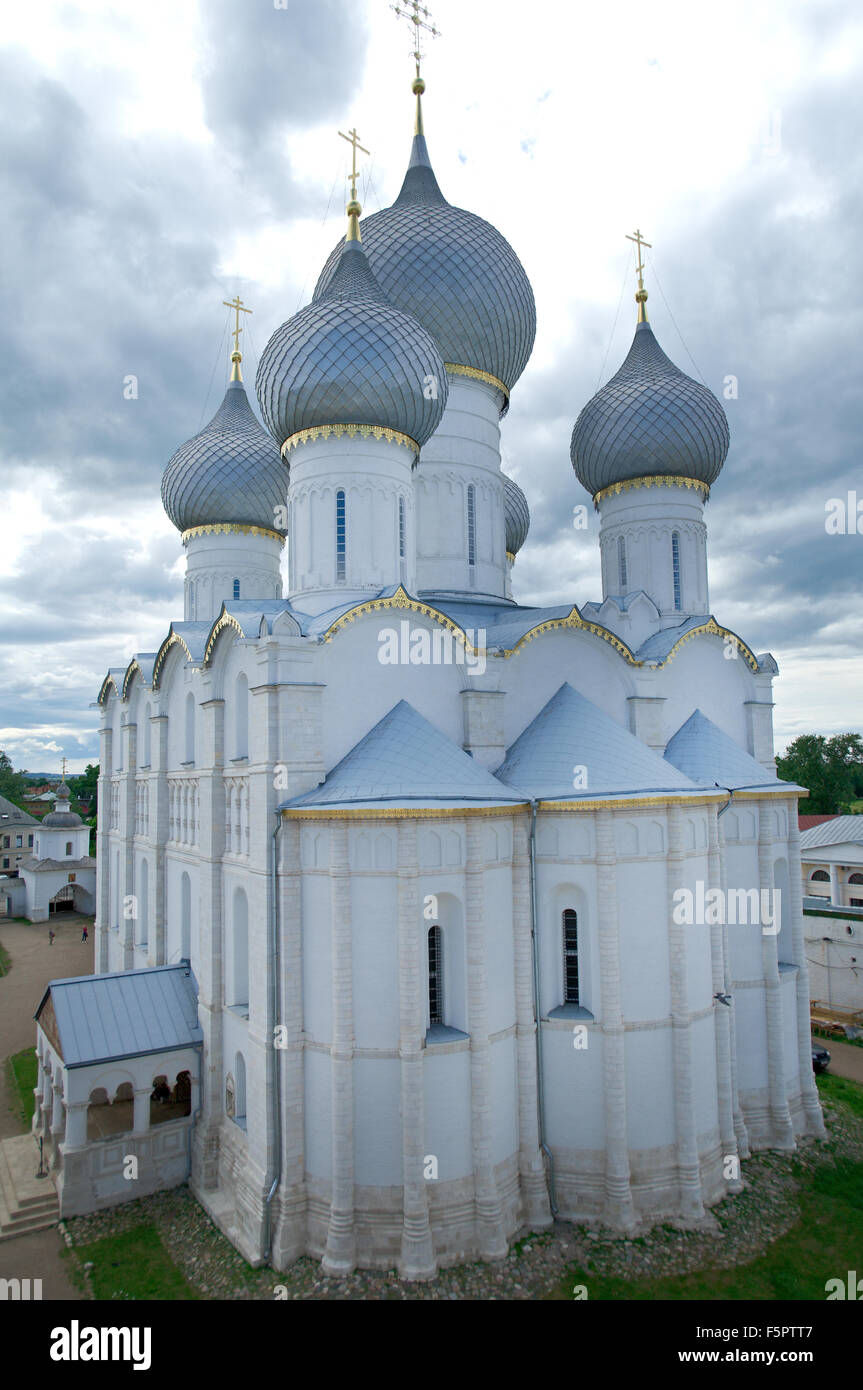 Dormition Cathedral .Kremlin of ancient town of Rostov Veliky.Russia ...