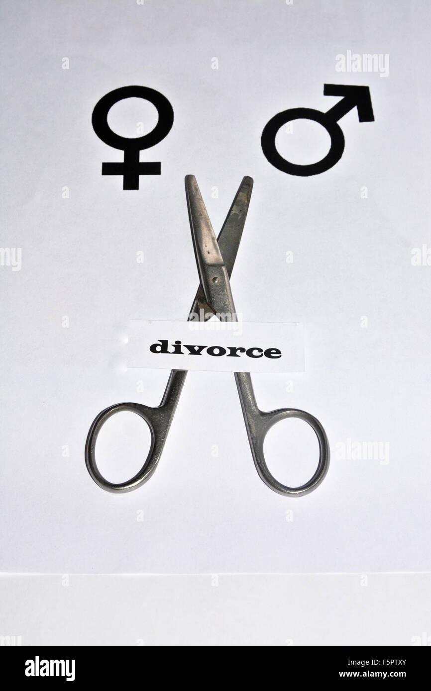 The divorce and separation. A symbolic representation of the decay of a ...