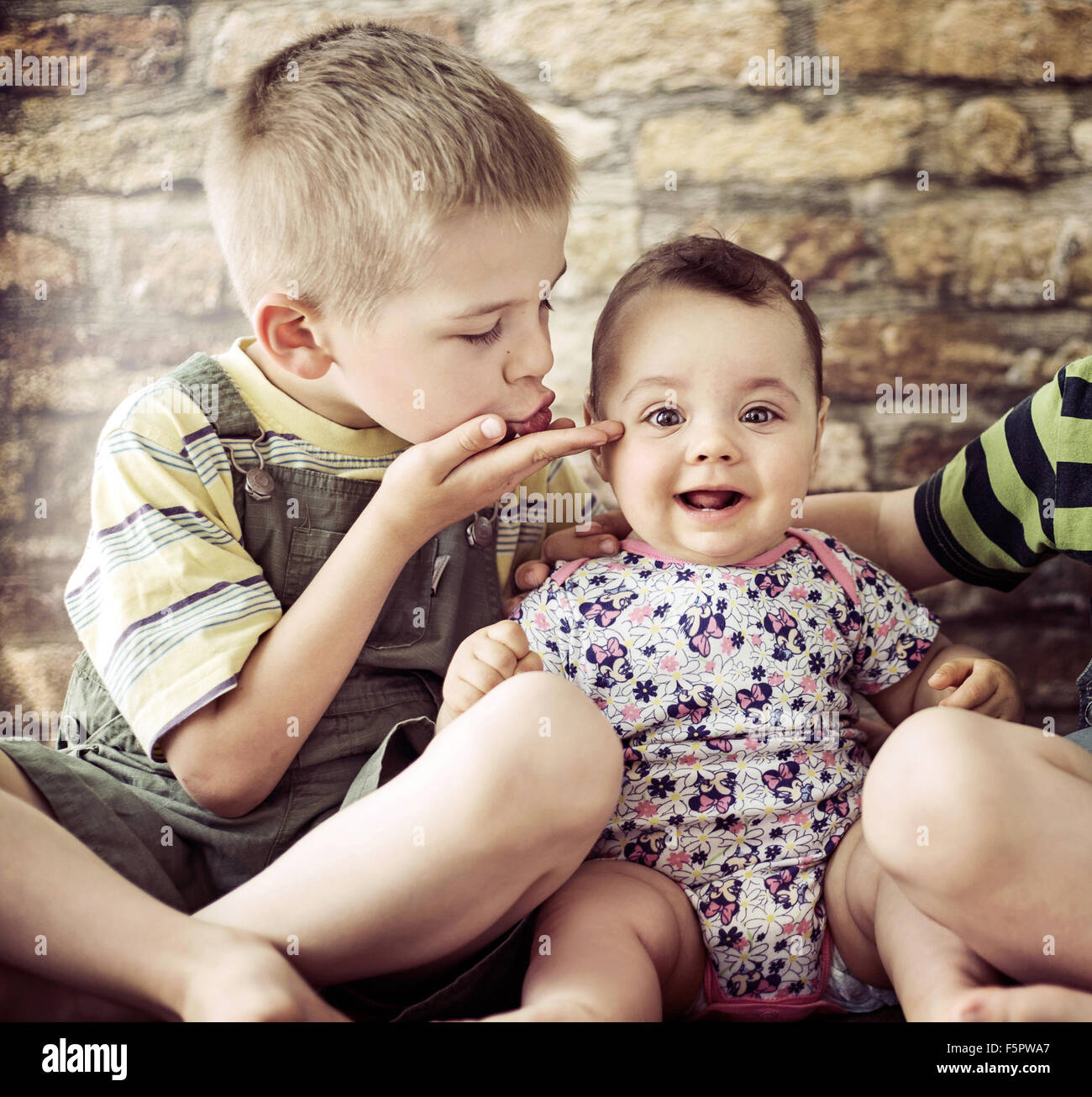 Portrait of the two cute children Stock Photo - Alamy Portrait of the two cute children Stock Photo - Alamy