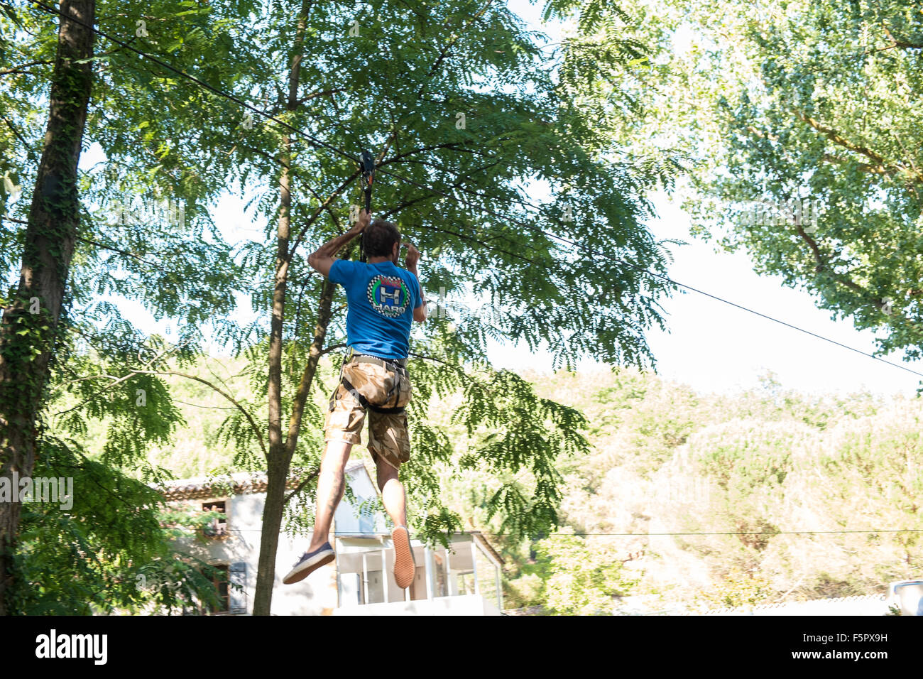 Tree,top,treetop,obstacle,course,At,Accro Parc, zipline,wire,Alet les ...