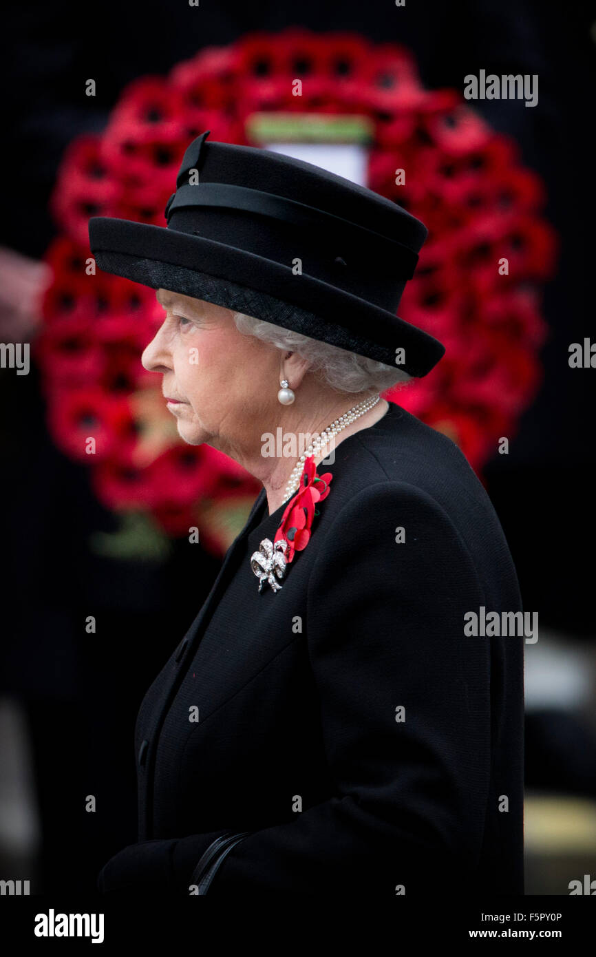 London, UK. 08th Nov, 2015. Britain's Queen Elizabeth II during the ...