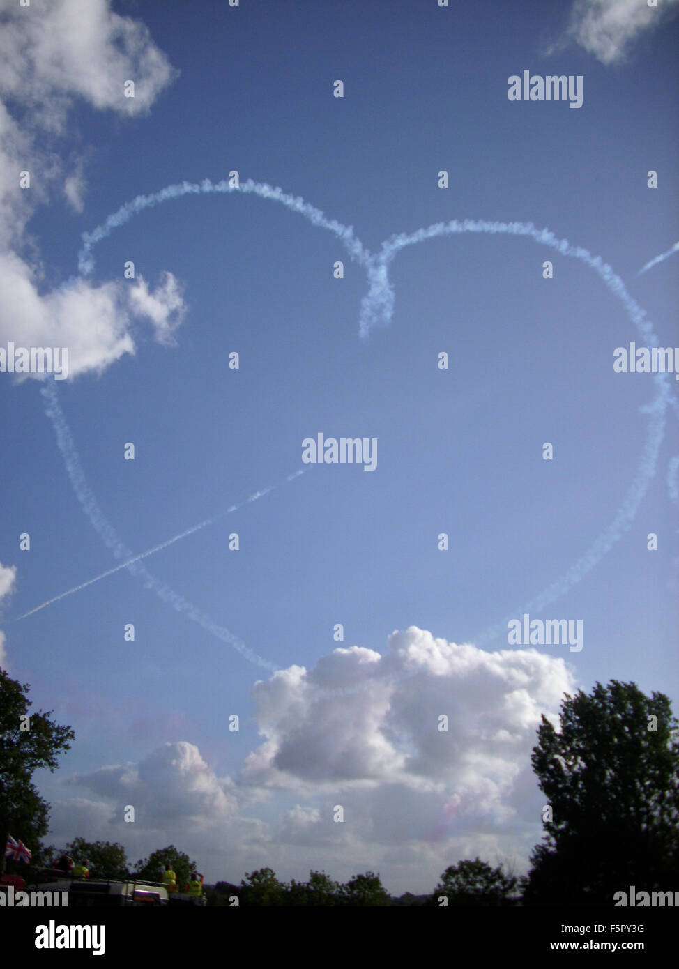 RAF Red Arrows display team in flight Stock Photo - Alamy