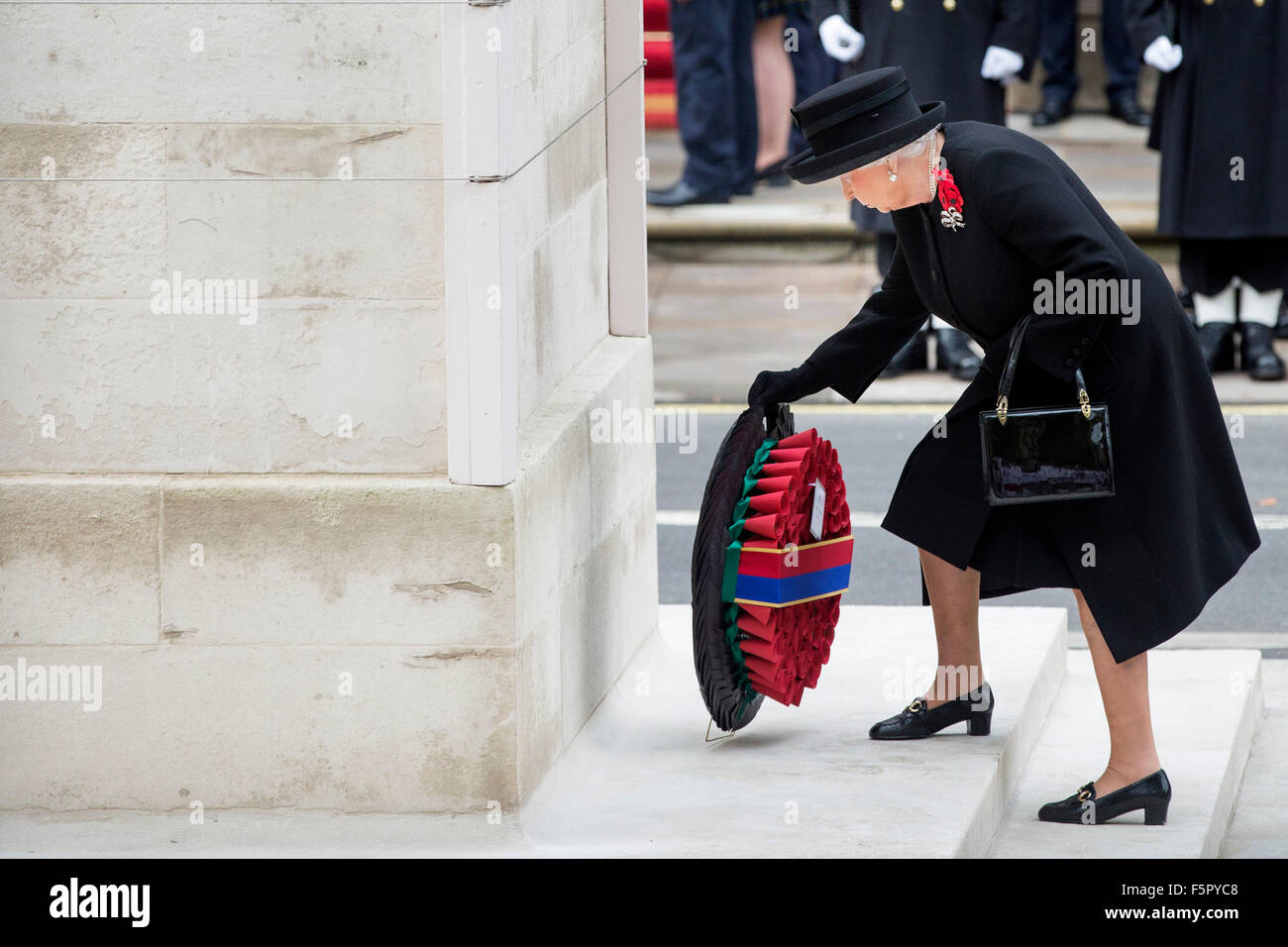 London, UK. 08th Nov, 2015. Britain's Queen Elizabeth II during the ...