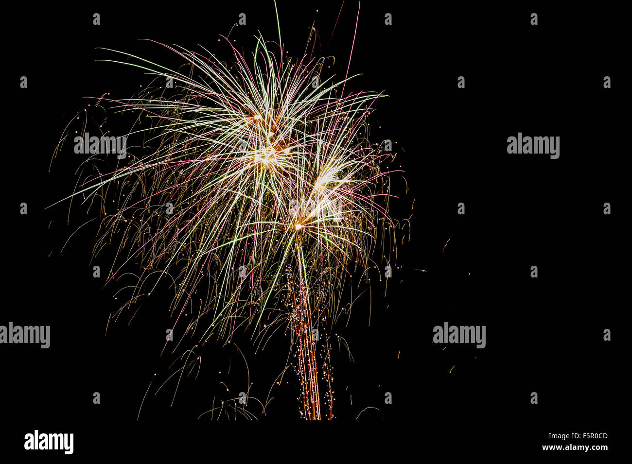 Bonfire night fireworks Stock Photo - Alamy
