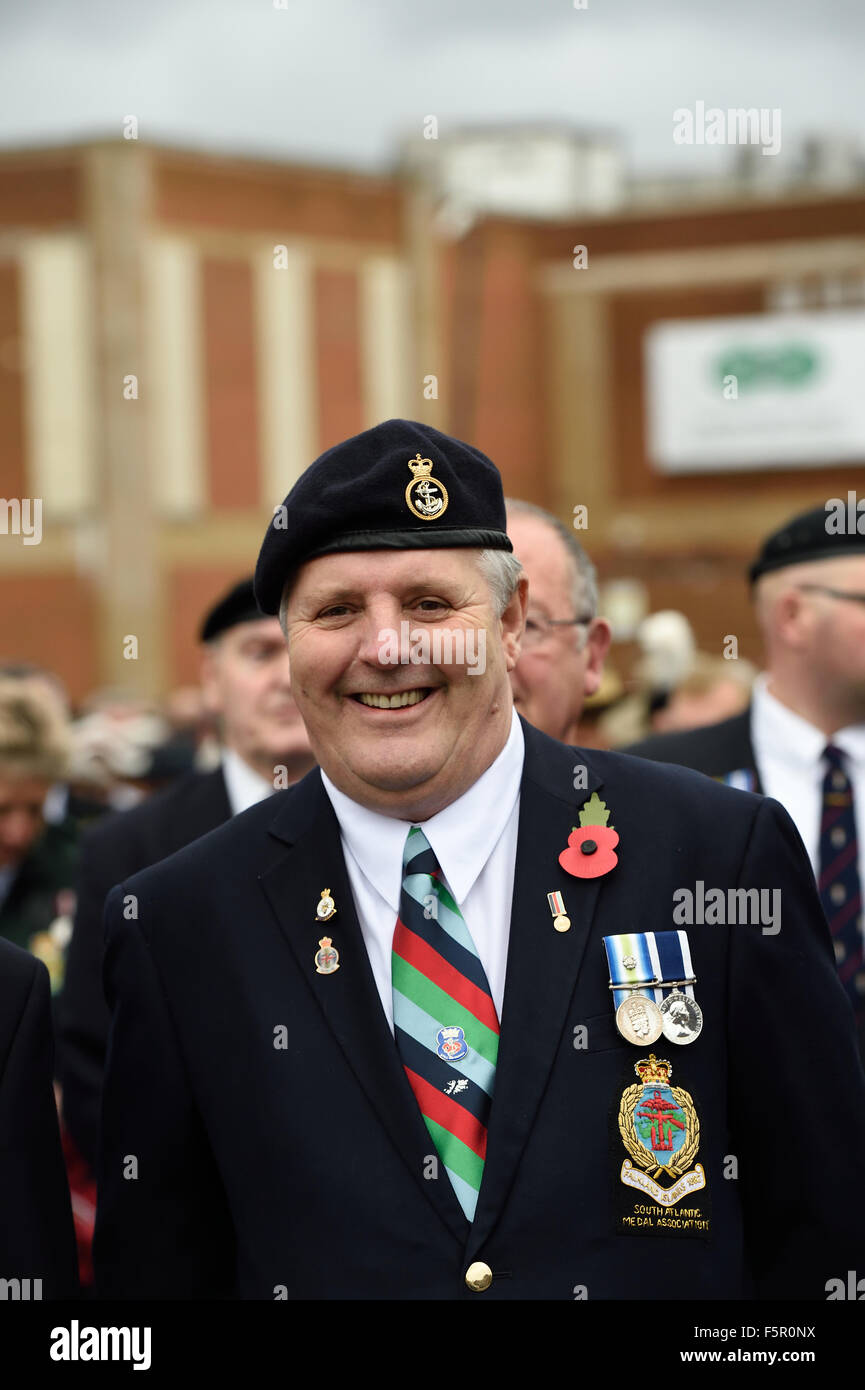 Remembrance Day Parade at the Cenotaph Town Centre Swindon 2015 Stock ...