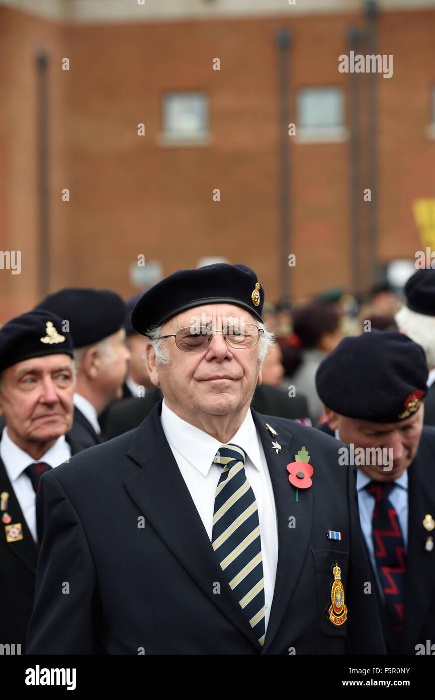 Remembrance Day Parade at the Cenotaph Town Centre Swindon 2015 Stock ...