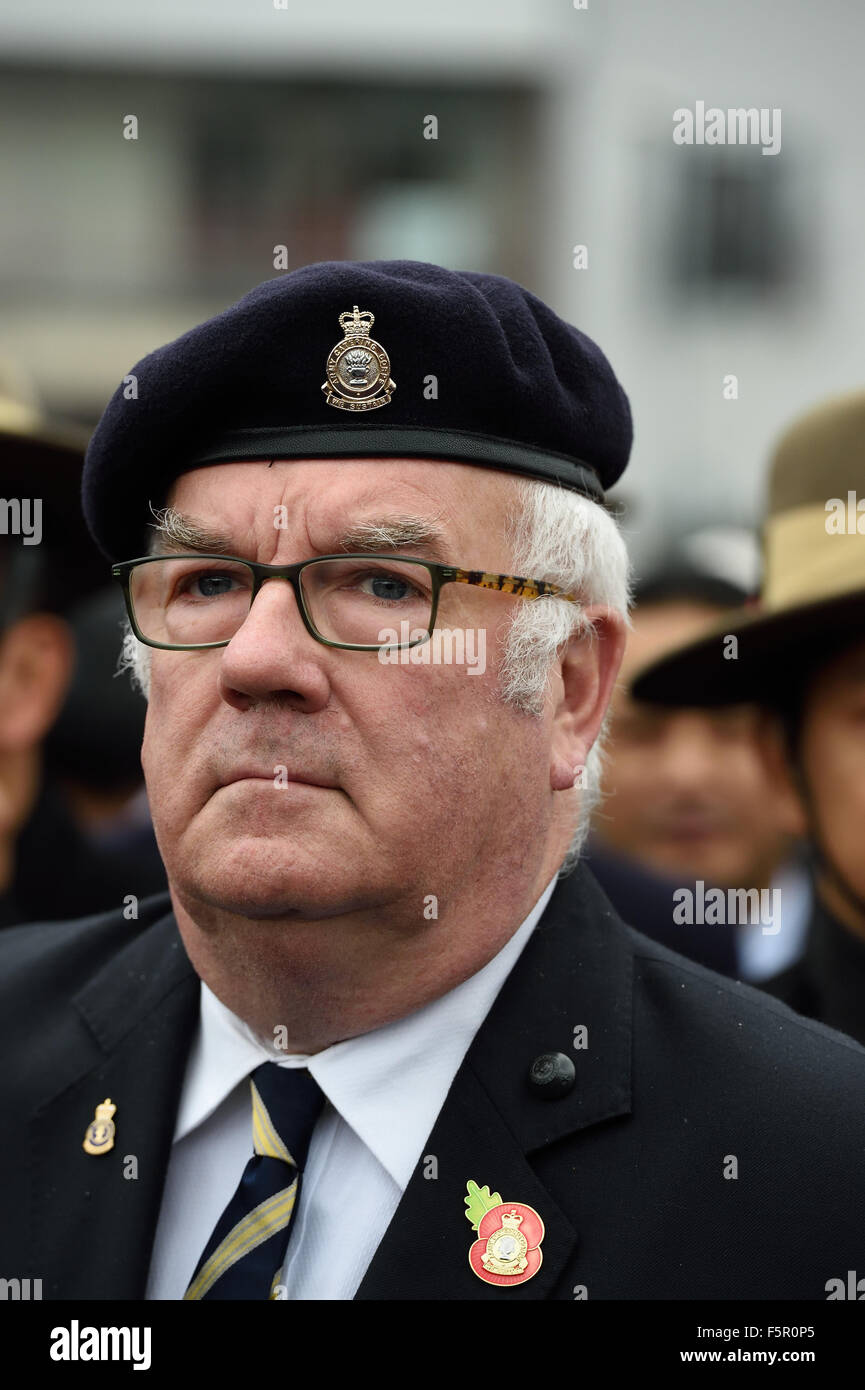 Remembrance Day Parade at the Cenotaph Town Centre Swindon 2015 Stock ...