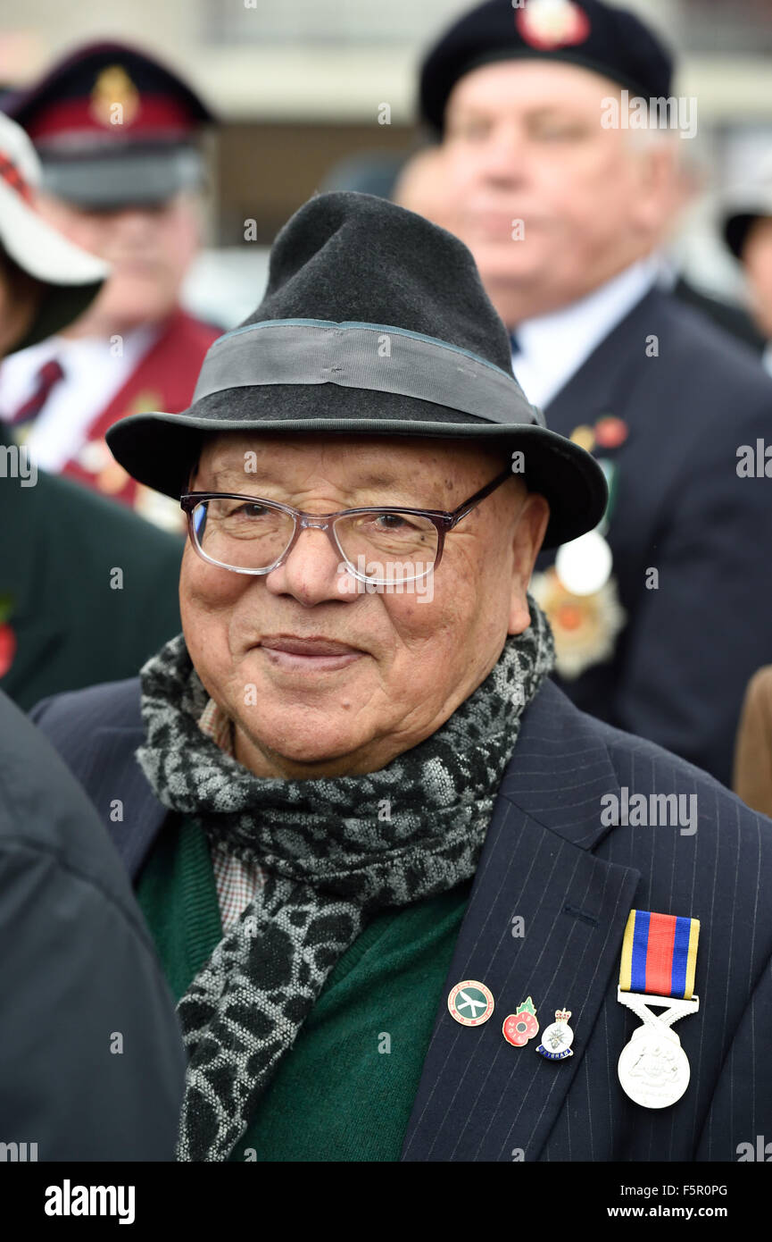 Remembrance Day Parade at the Cenotaph Town Centre Swindon 2015 Stock ...