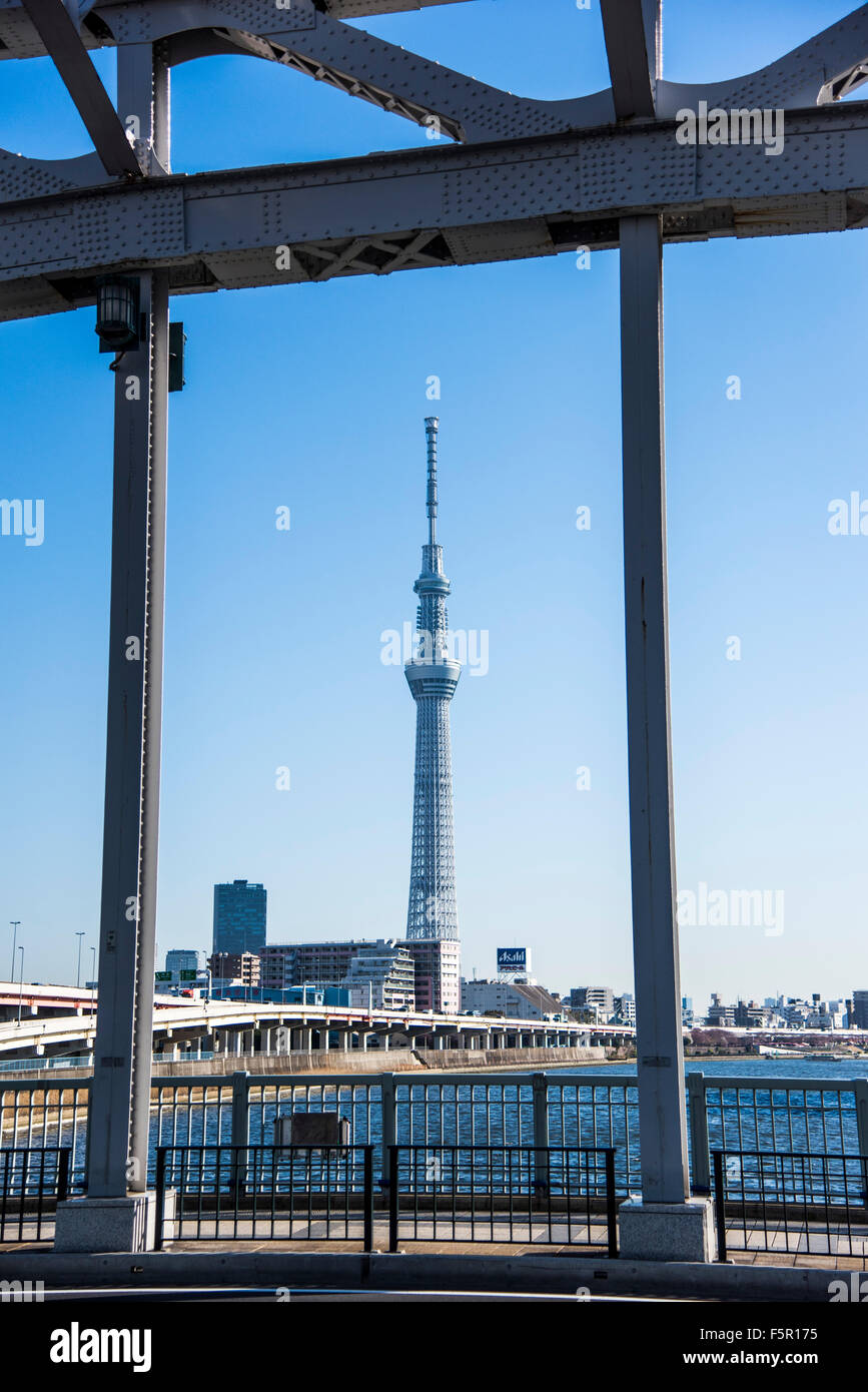 Shirahigebashi bridge,Sumida river,Tokyo,Japan Stock Photo - Alamy