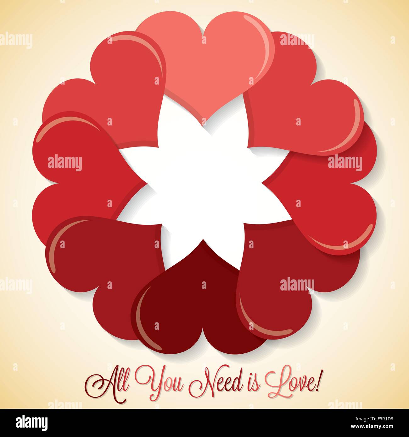 Circle of hearts in vector format Stock Vector Image & Art - Alamy