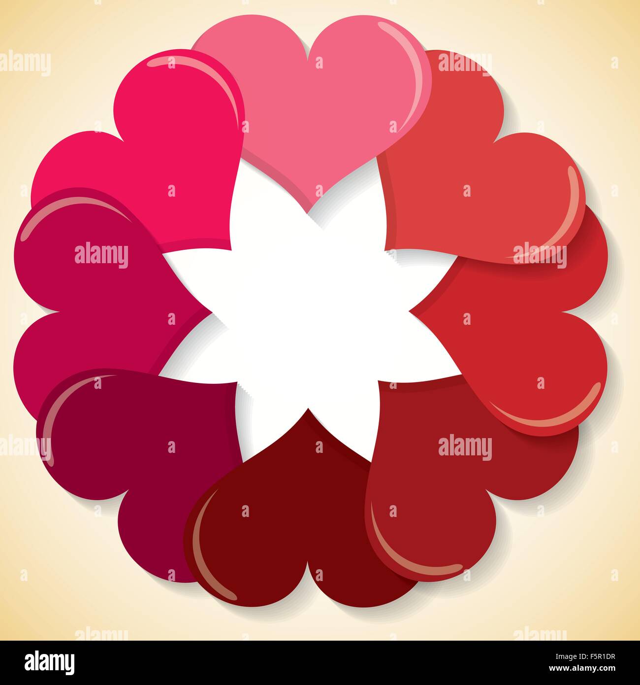 Circle of hearts in vector format Stock Vector Image & Art - Alamy