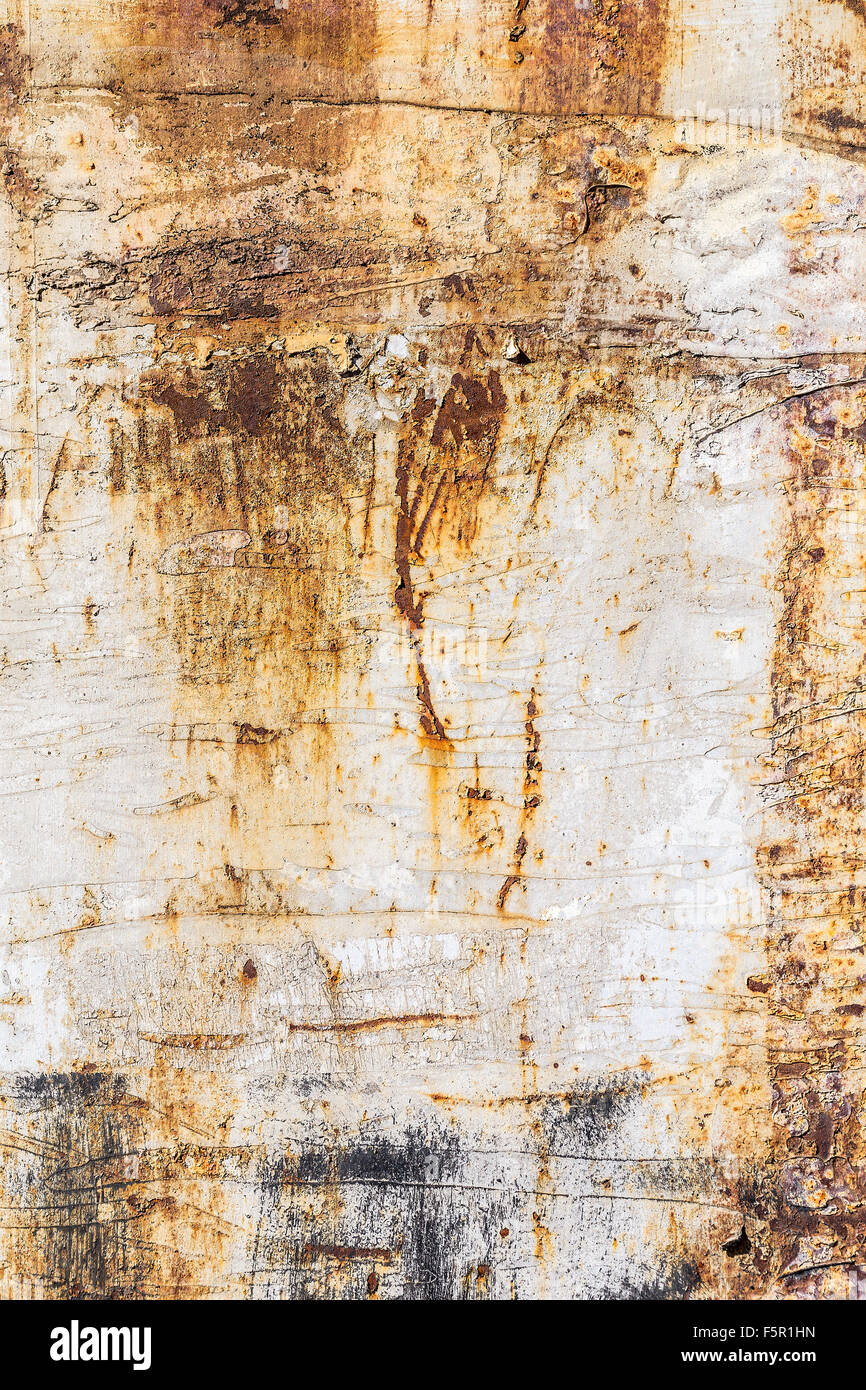 Rusty yellow metal surface texture and background Stock Photo - Alamy