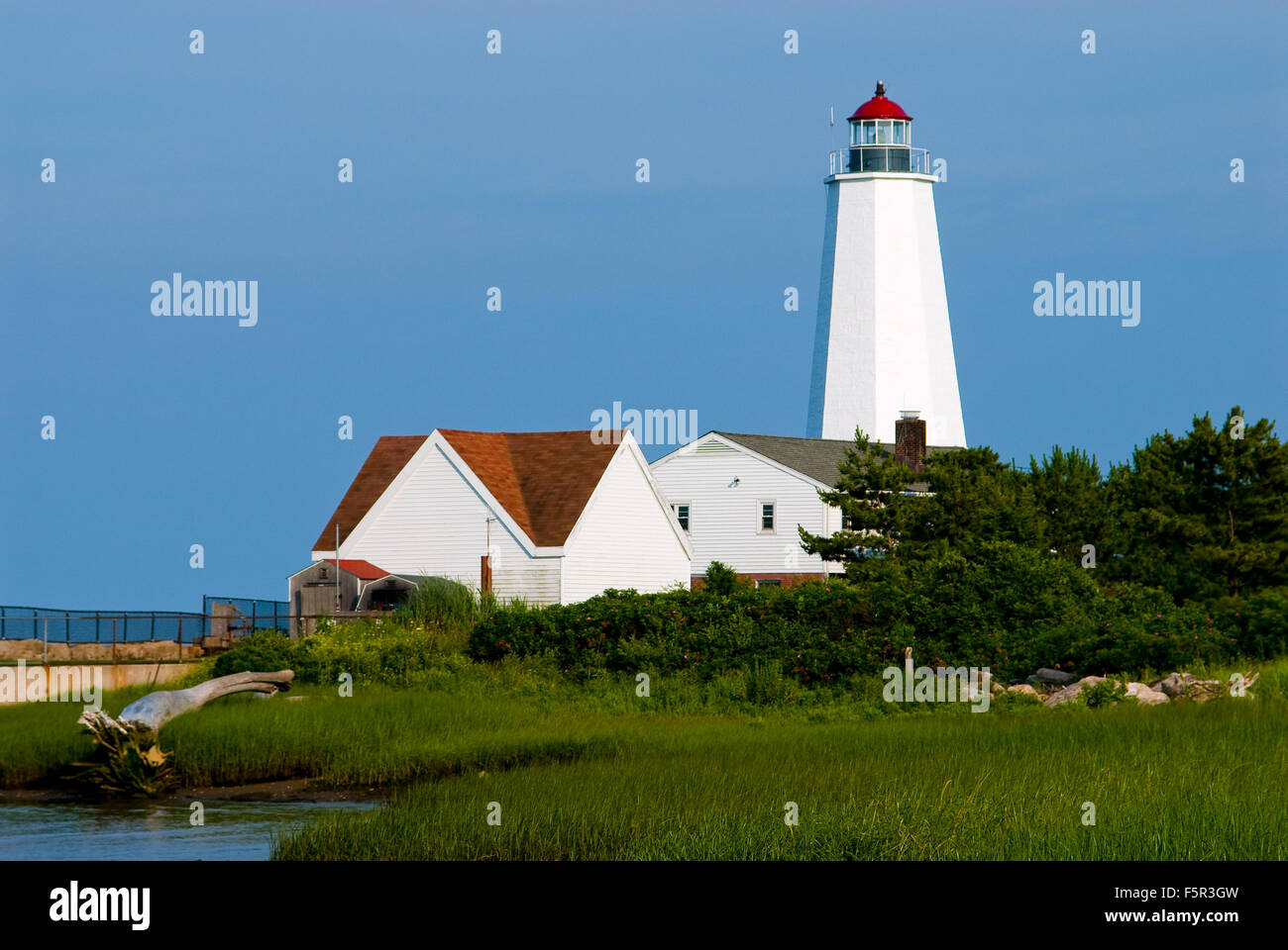 Lynde Point lighthouse was constructed with a tall tower in Old ...