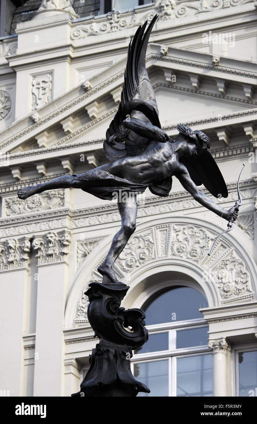 Statue of eros at piccadilly circus hi-res stock photography and images ...