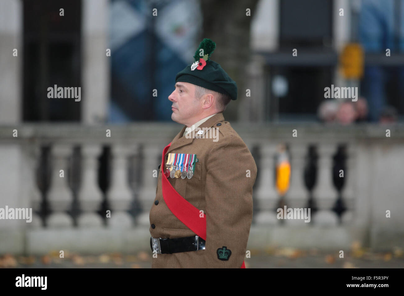 Belfast, UK. 8th November 2015.A member of the Guard of honour from the ...