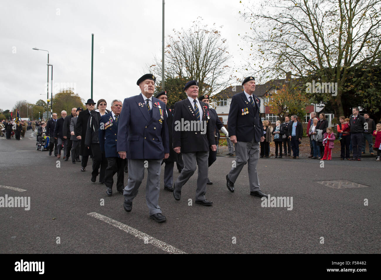 Royal british legion parade flags hi-res stock photography and images ...