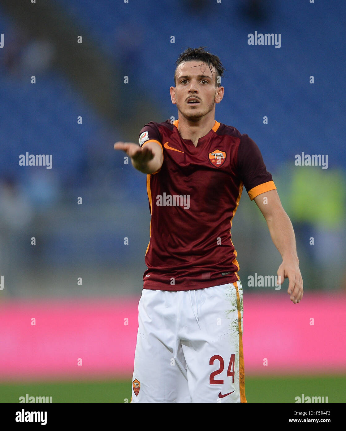 Rome, Italy. 8th November, 2015. Alessandro Florenzi during the Italian ...