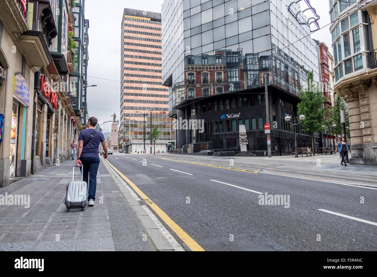 Main street of Bilbao. Biscay, Basque Country, Spain Stock Photo - Alamy