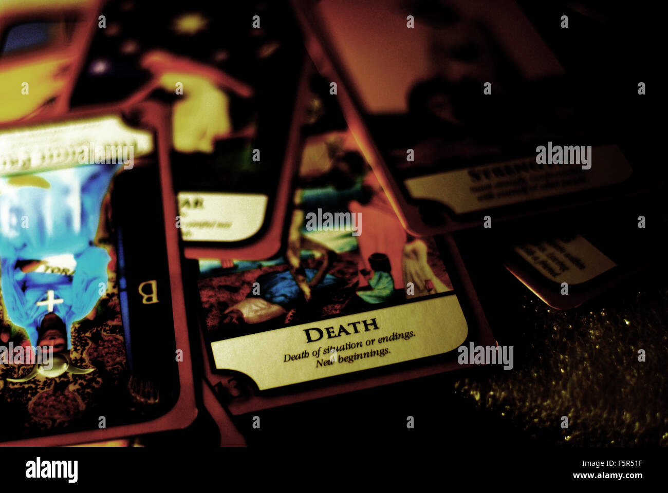 tarot,cards,death,fortune teller, reading,psychic Stock Photo - Alamy