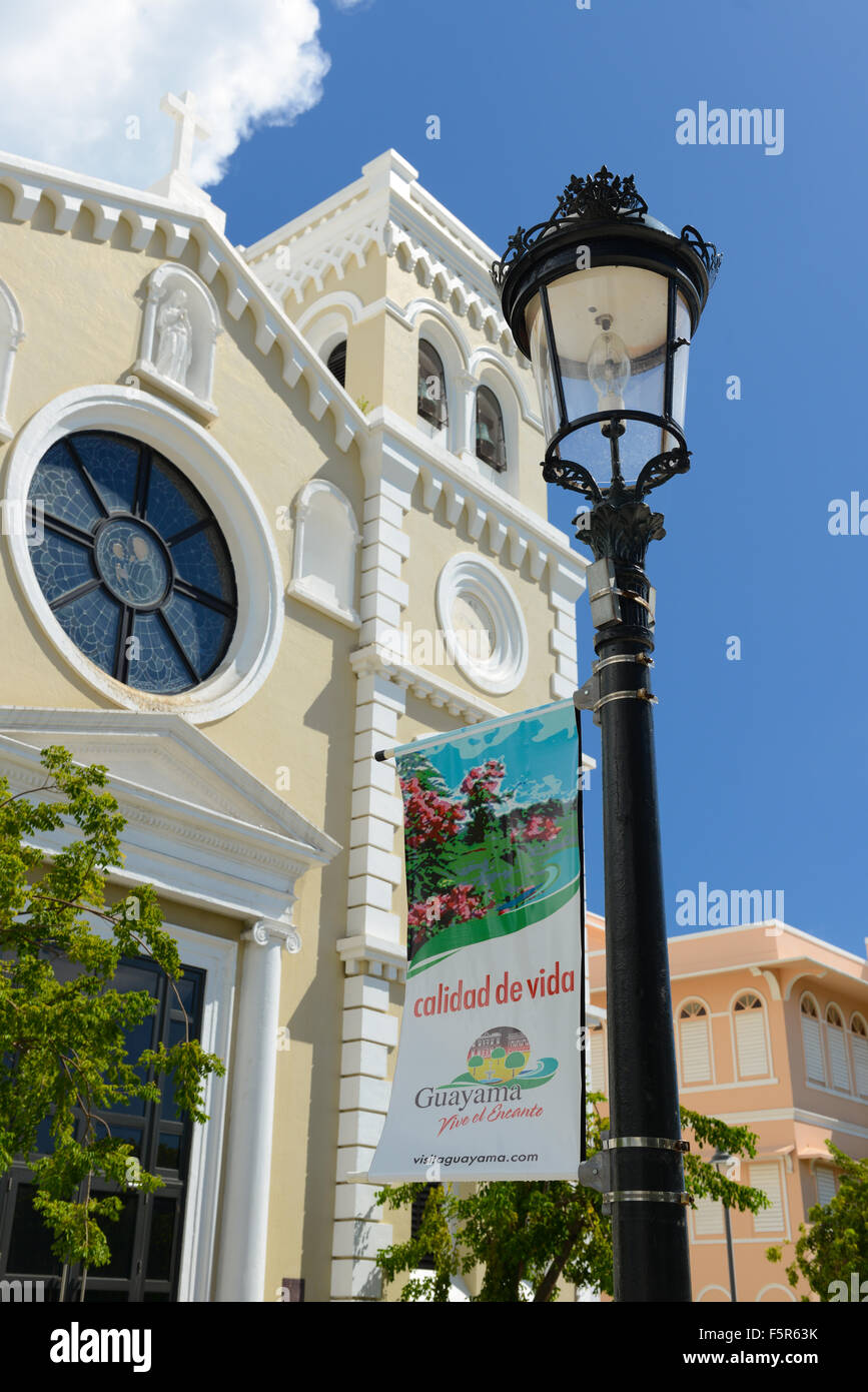 Part of the church of San Antonio de Padua located in the main square ...