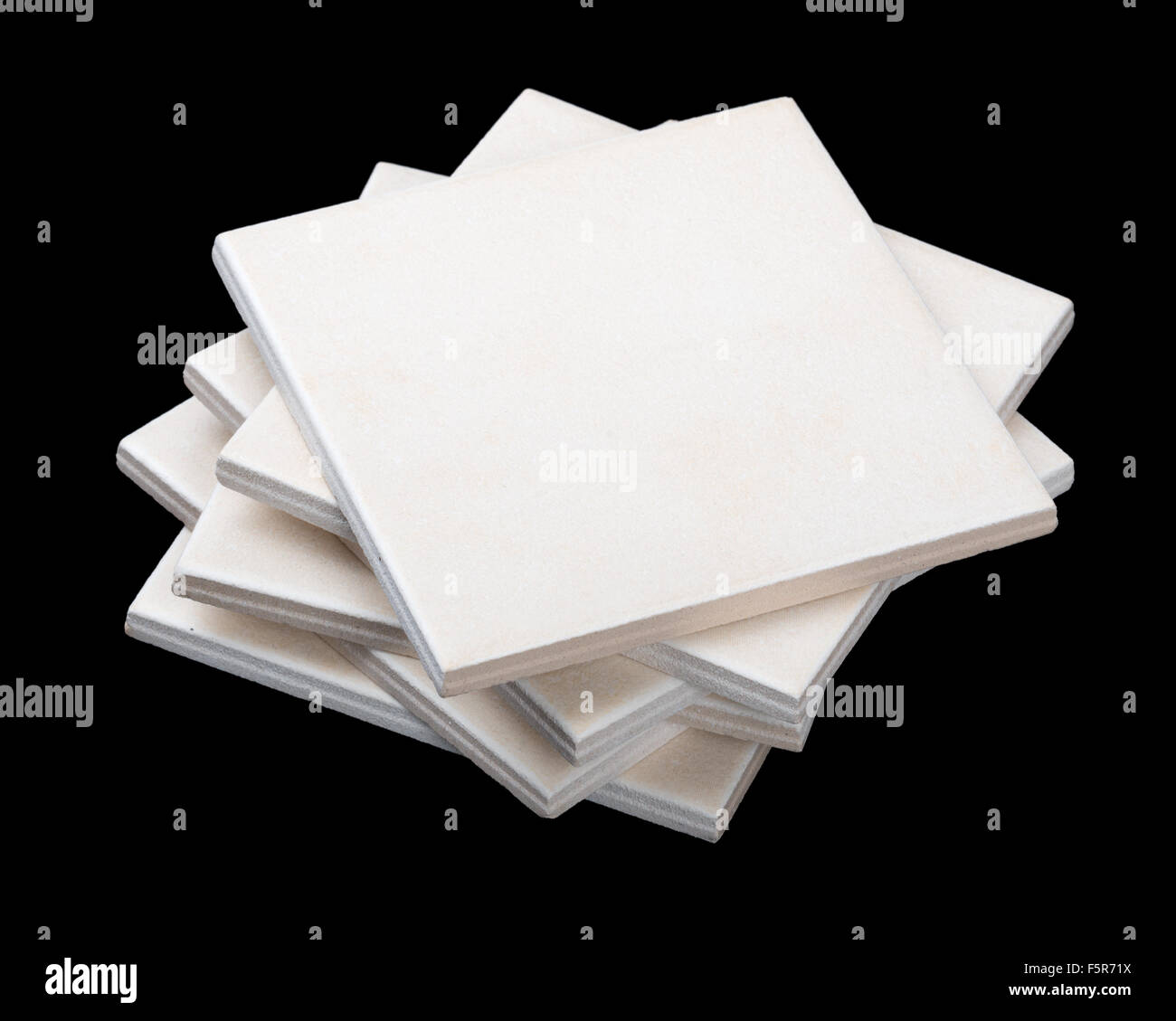 Stack of tiles, top view Stock Photo - Alamy