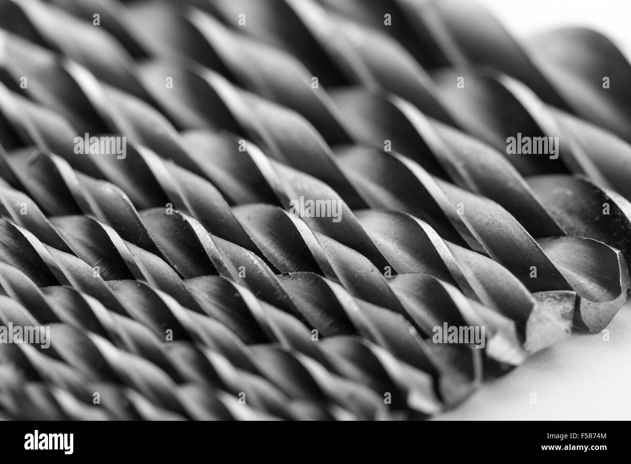Drill bits isolated on white, closeup Stock Photo - Alamy