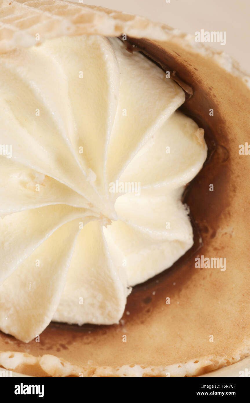 Ice-cream wafer cone with chocolate, closeup Stock Photo - Alamy