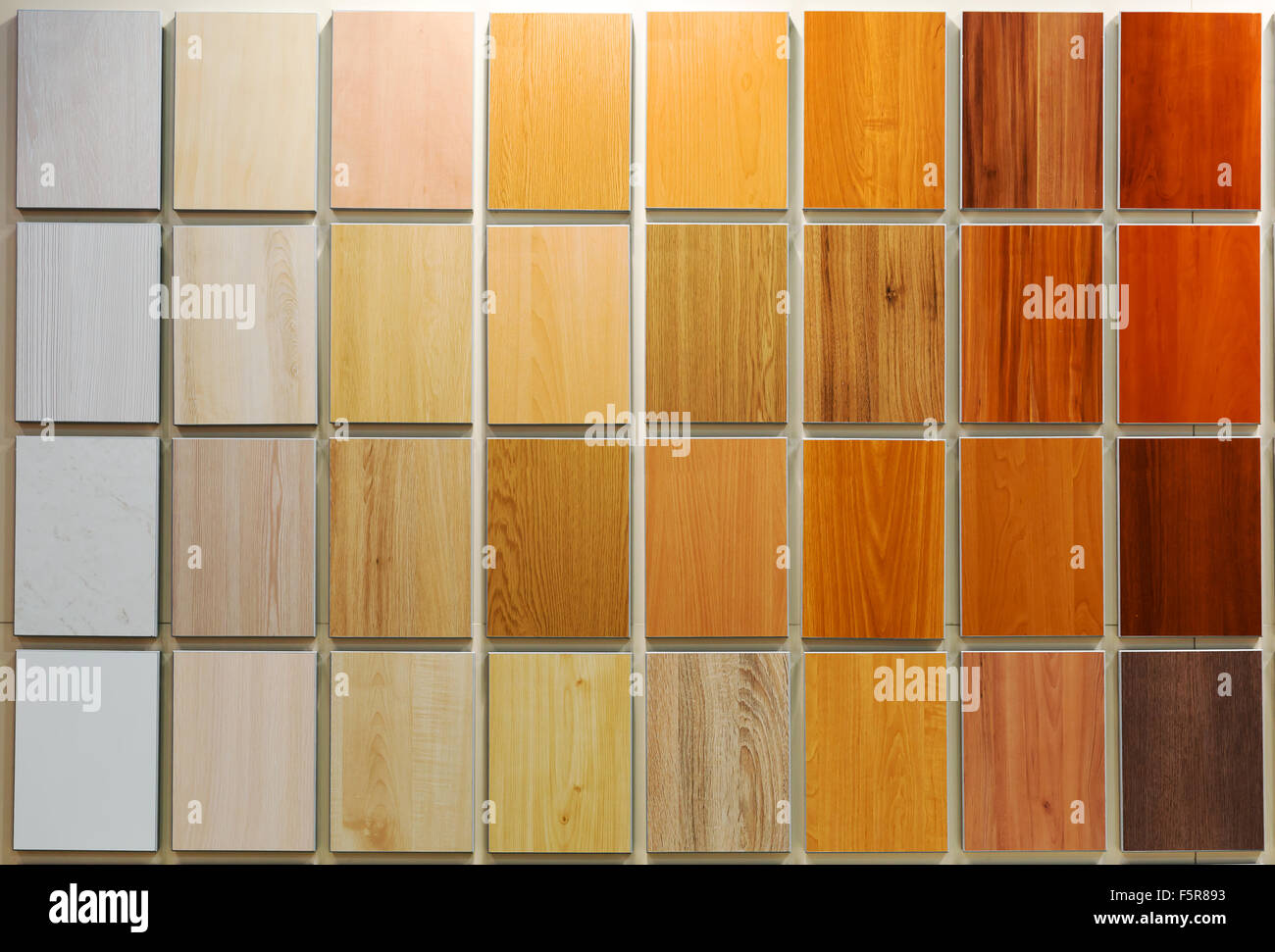 Various wooden panels samples background Stock Photo - Alamy