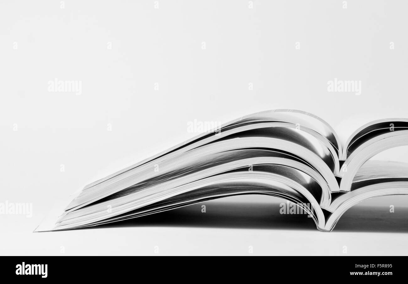 Stack of business catalogs Stock Photo - Alamy