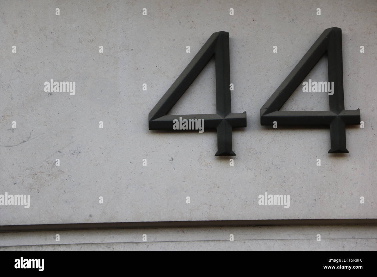 House number 44 in city hi-res stock photography and images - Alamy