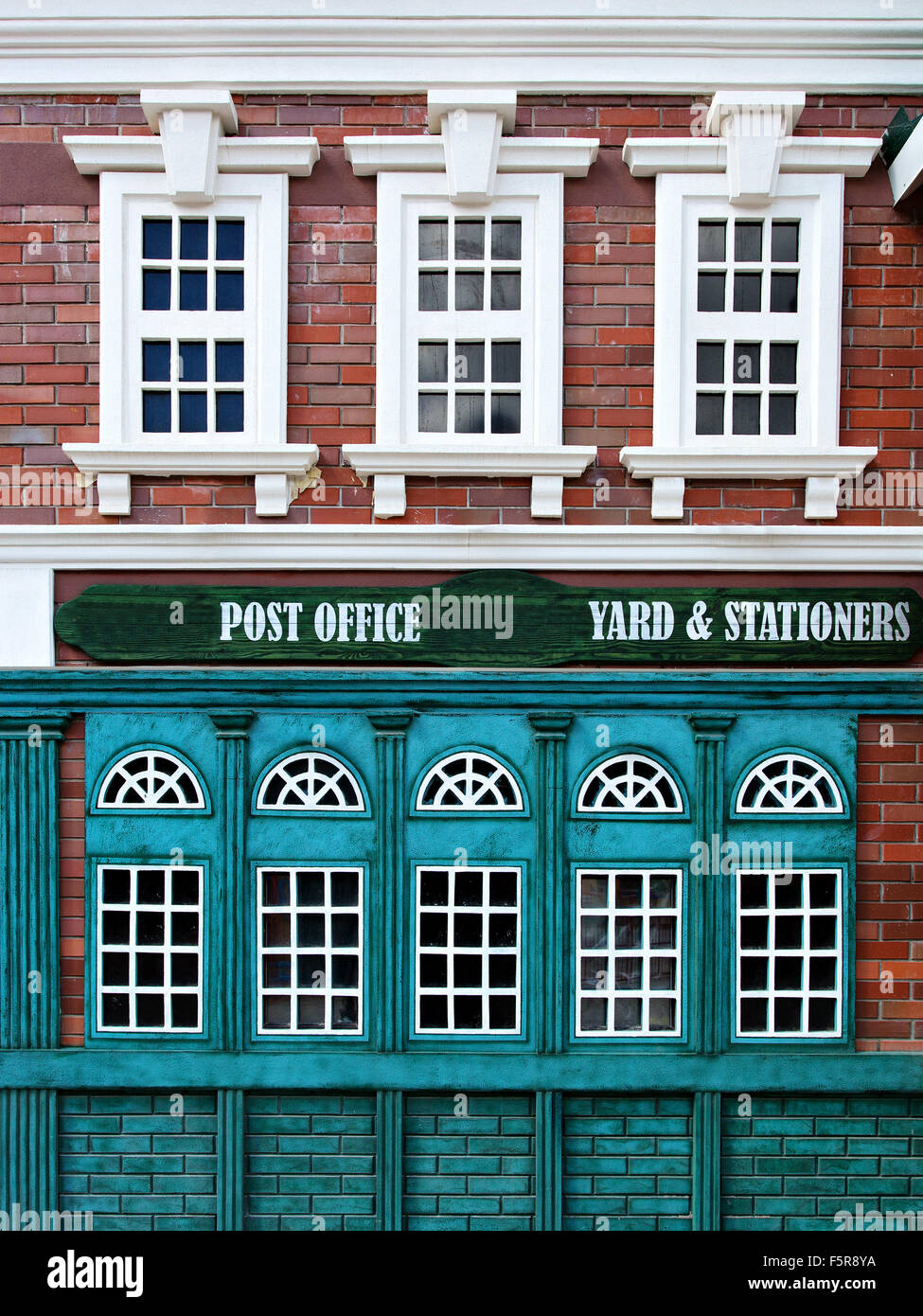 Typical british house with post office. Background Stock Photo - Alamy