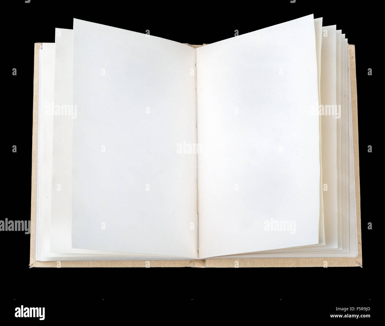 Open book with blank leaves Stock Photo - Alamy